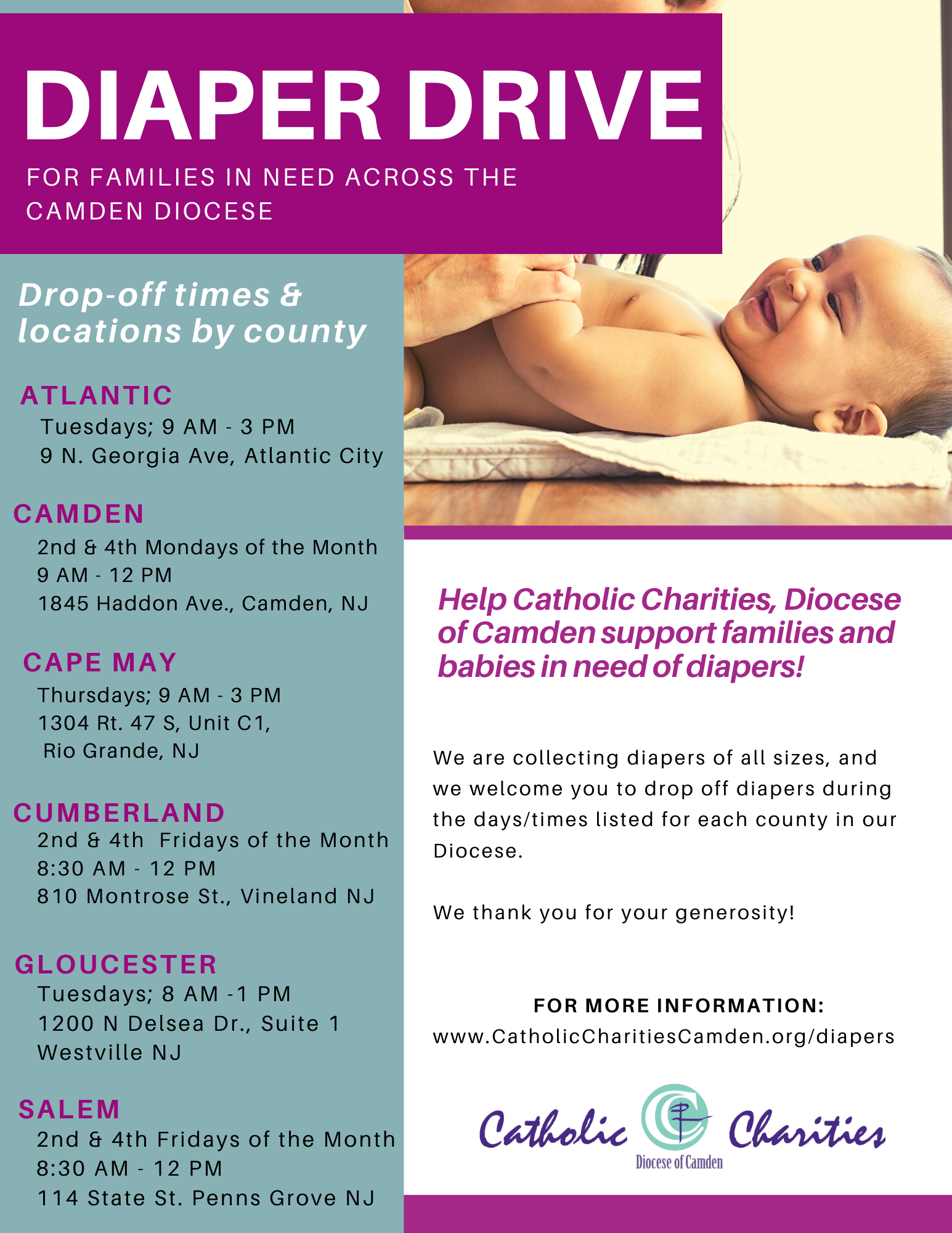 diaper-drive-png - Catholic Charities of South Jersey