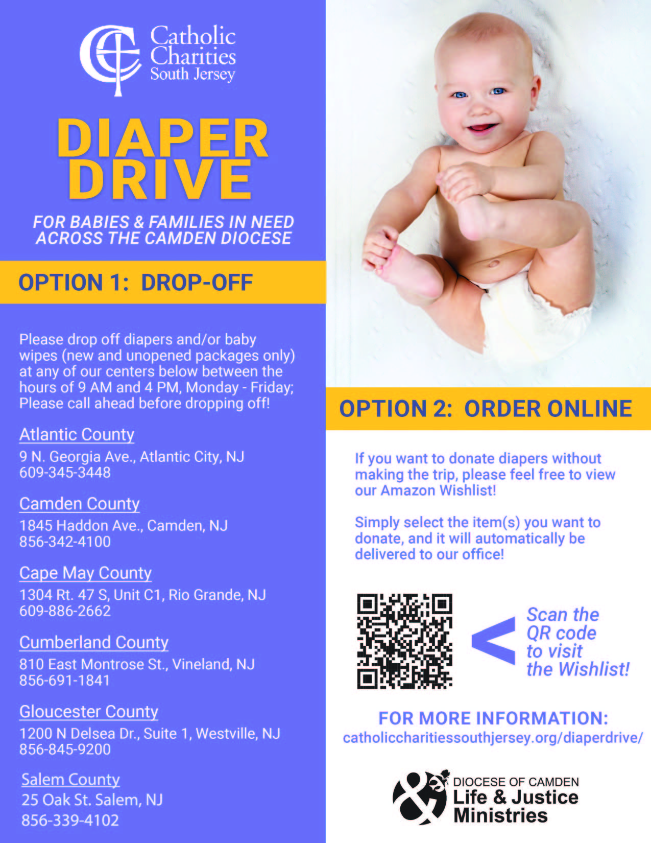 Diaper Drive 2025 - Catholic Charities of South Jersey